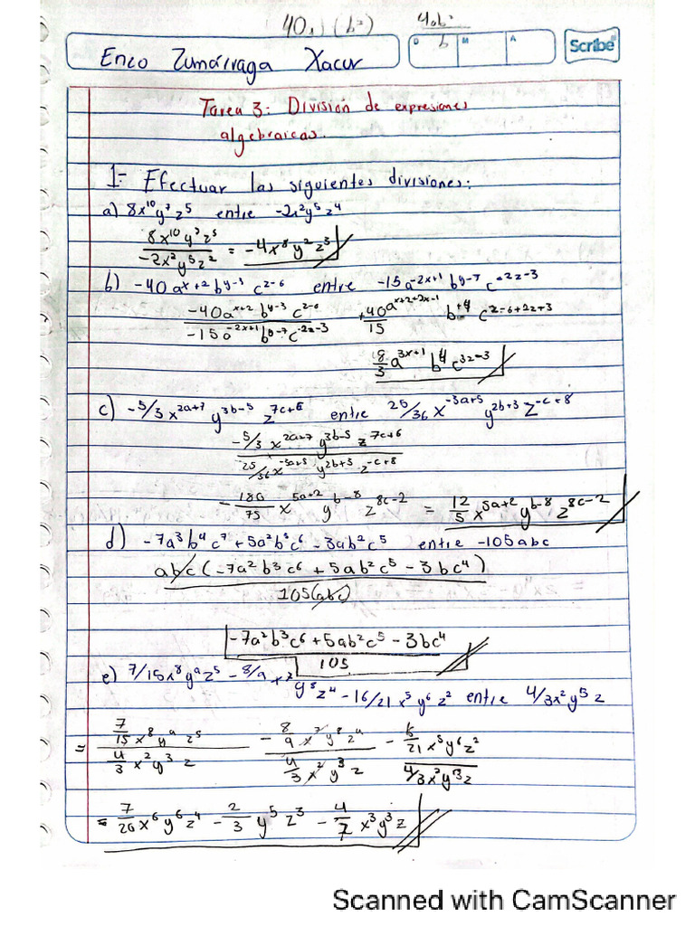 Algebra Tarea3 EnzoZumárraga | PDF