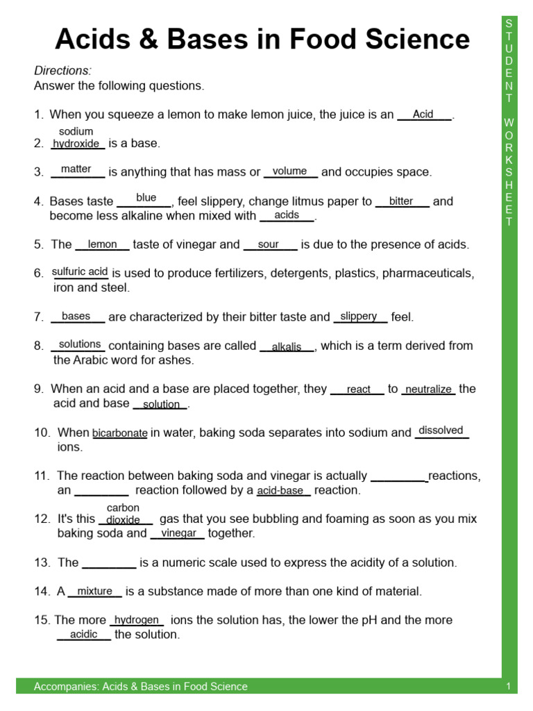 Bell - Acids Bases in Food Science | PDF | Sodium Bicarbonate | Sodium ...