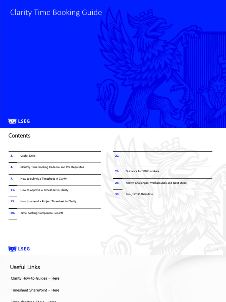 Clarity Time-Booking Guide | PDF | Parental Leave | Business