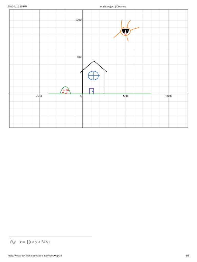 Roller Coaster Desmos Picture: Precal | PDF