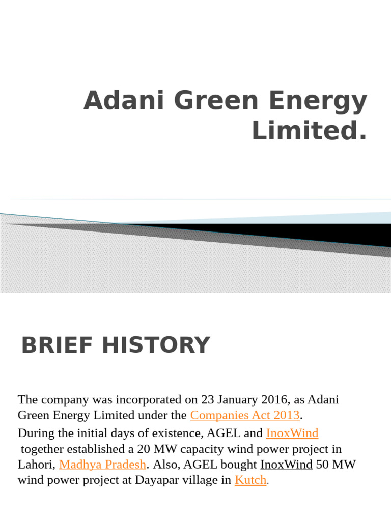Adani Green Energy Limited | PDF
