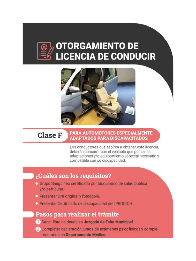 REQUISITOS LIC CLASE F | PDF