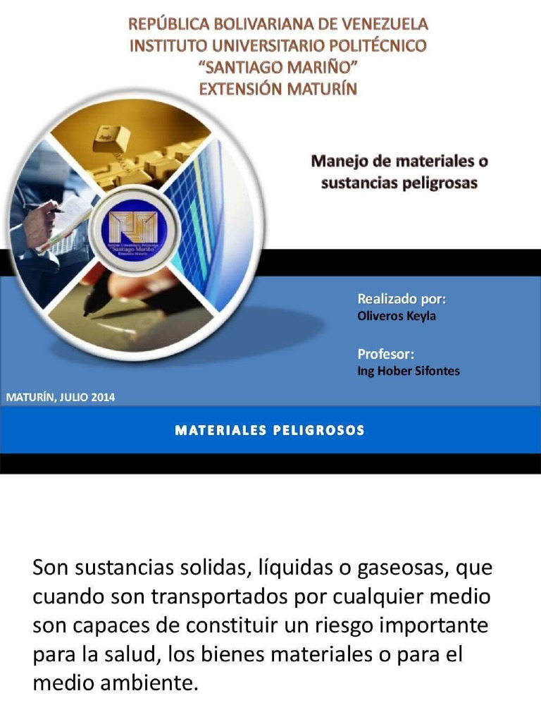 manejo-de-materiales-o-sustancias-peligrosas | PDF