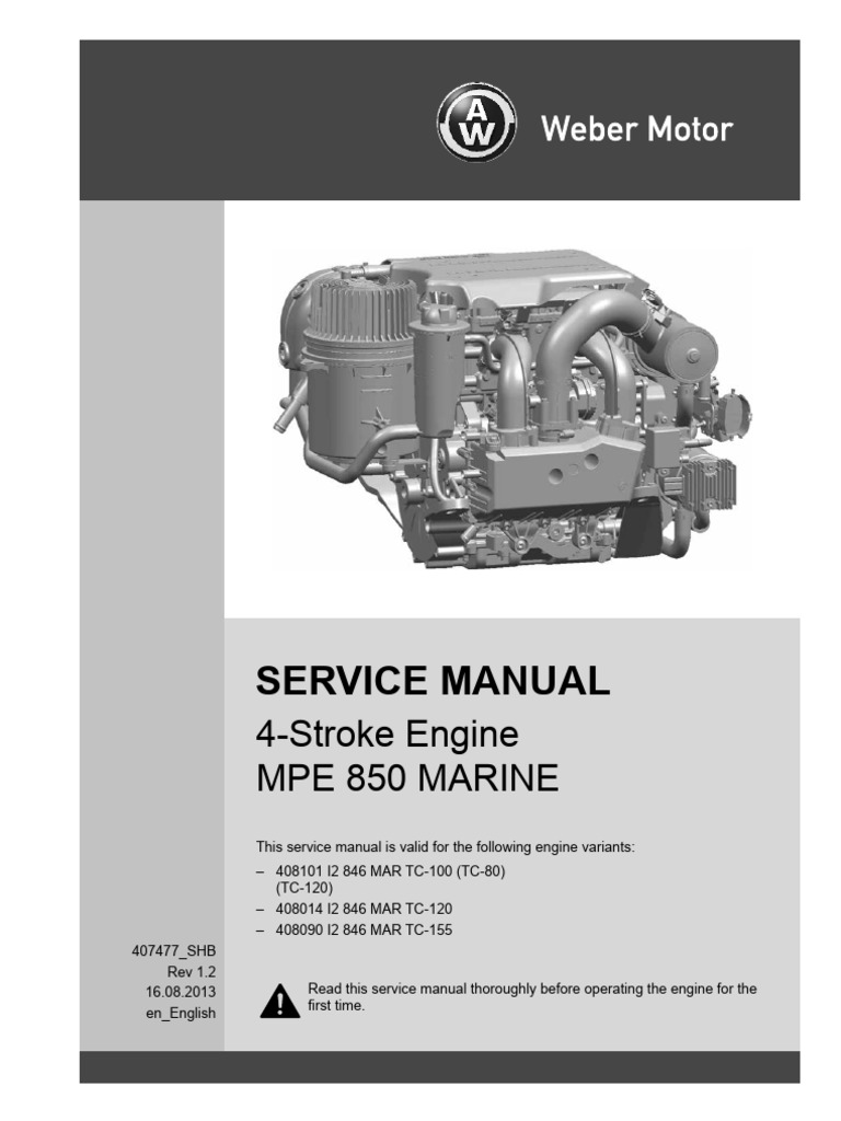 850 Service Manual Rev1.2 - 130816 - EN | PDF | Safety | Engines