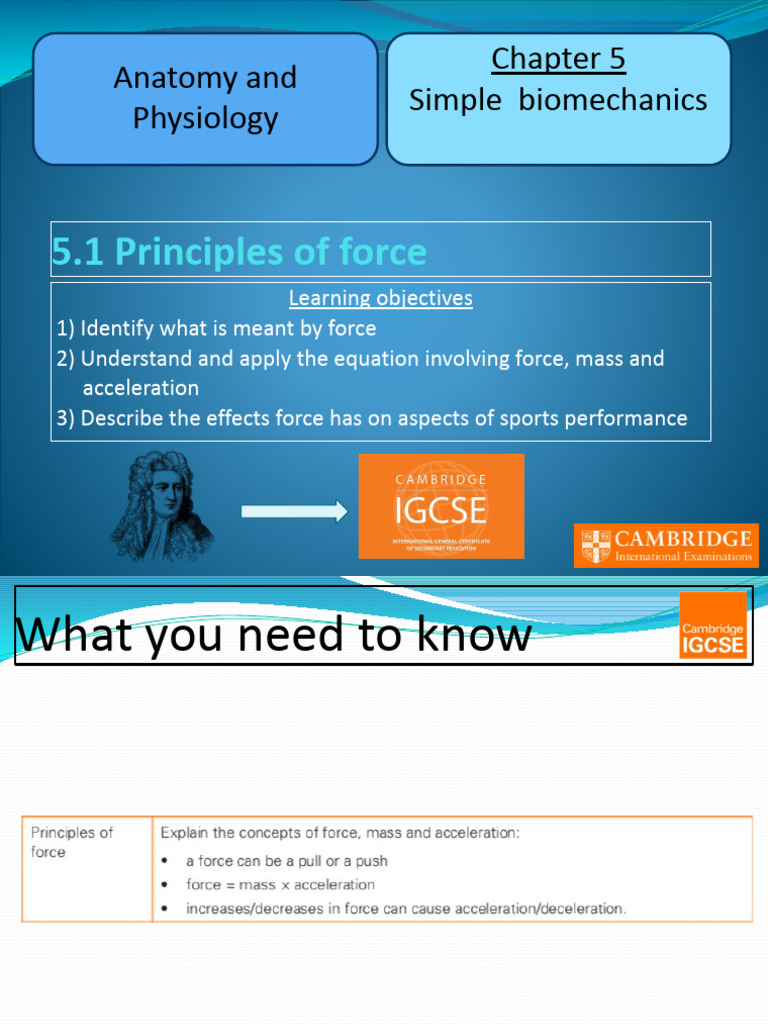 Chapter 5 Simple Biomechanics | PDF | Force | Lever