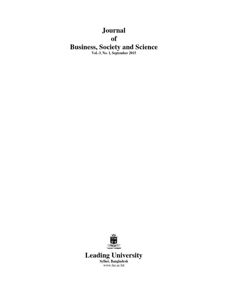 Journal of LU 2015 Vol 3 | PDF | Entrepreneurship | Survey Methodology