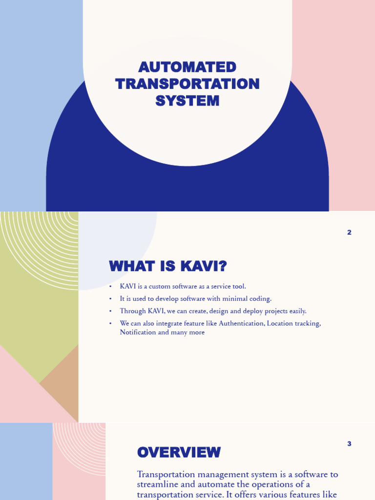KAVI: Automated Transportation System | PDF | Invoice | Software