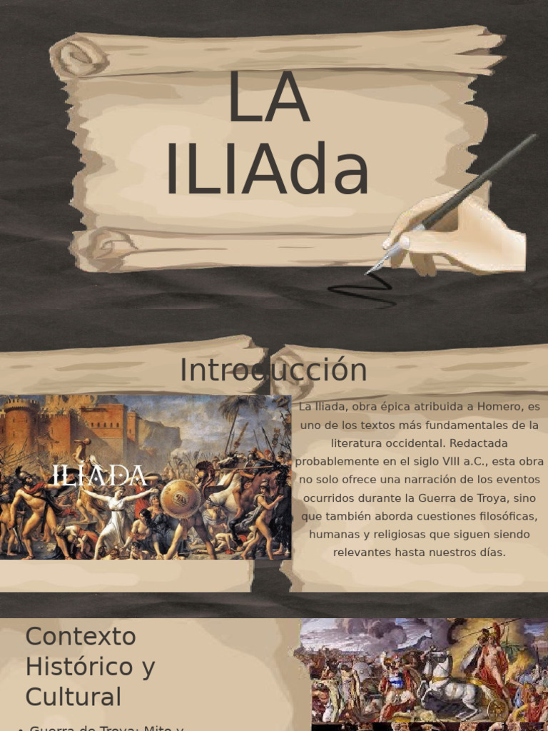 Análisis de La Ilíada de Homero | PDF | Ilíada | Aquiles