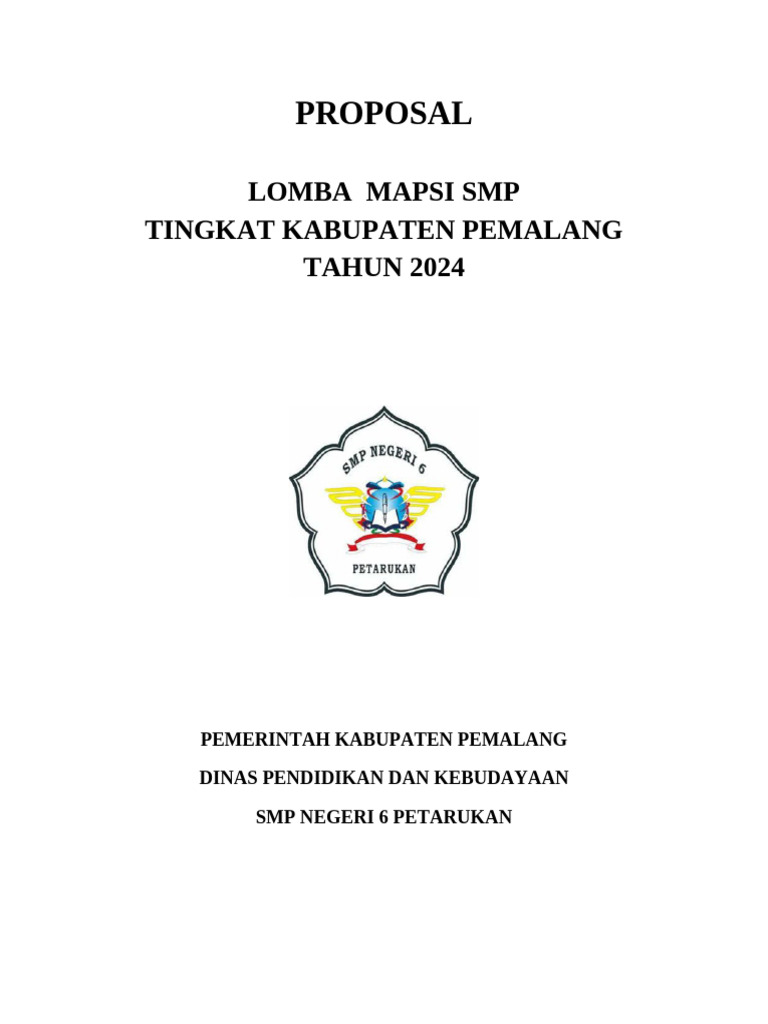 Proposal Lomba Mapsi 2024 | PDF