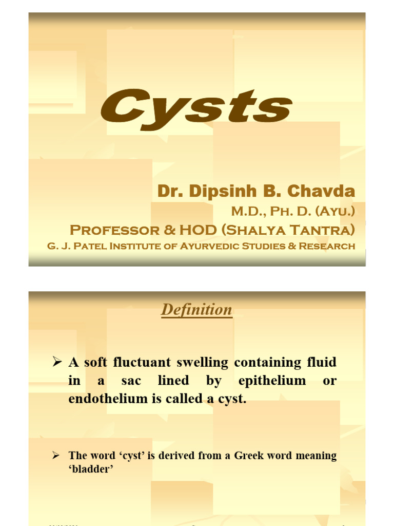 19.7.2 Cysts | PDF | Epithelium | Anatomy