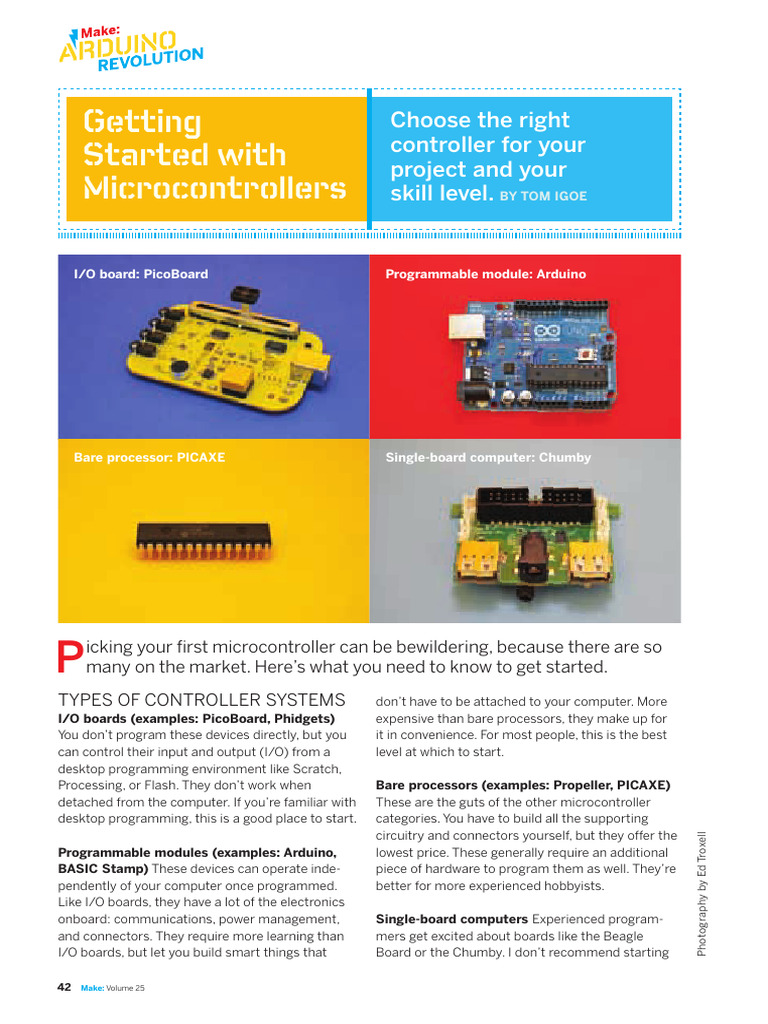 Make25 Getting Started With Mcus Pdf Arduino Integrated Development Environment