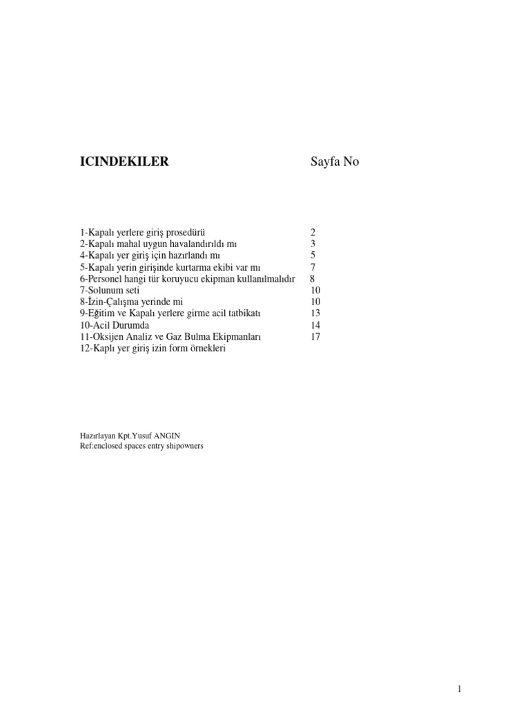 Kapali Yerlere Giris | PDF