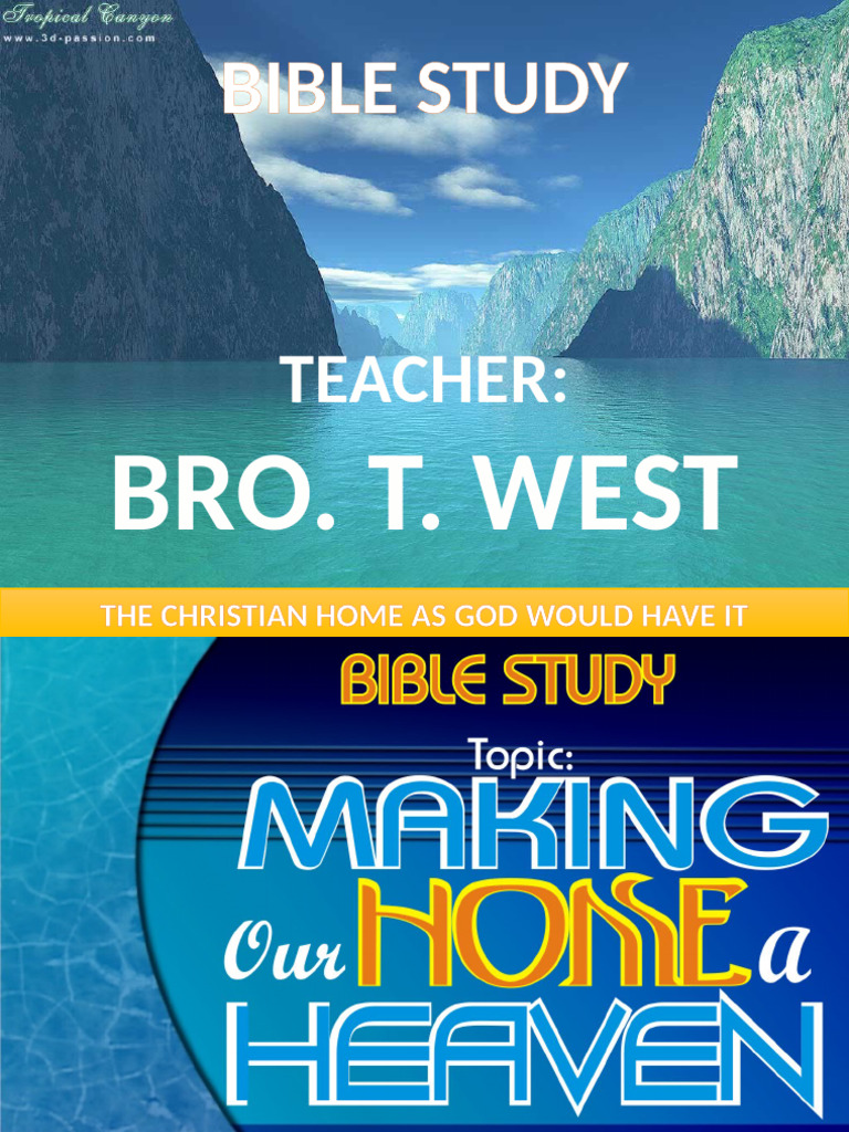 Christian Home Bible Study Guide | PDF