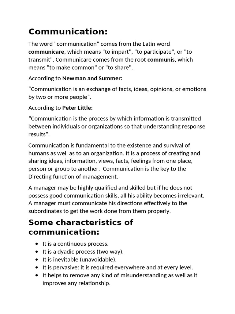 Communication Skills Unit 1 | PDF | Nonverbal Communication | Communication