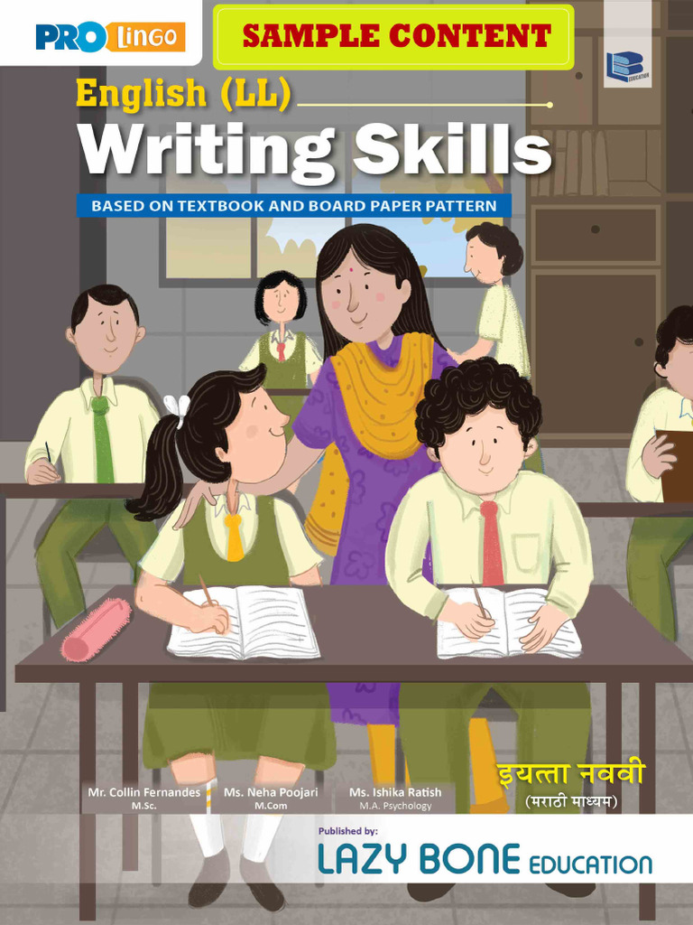 Sample PDF of STD 9 MM English Writing Skills Book Sample Content 4433 ...