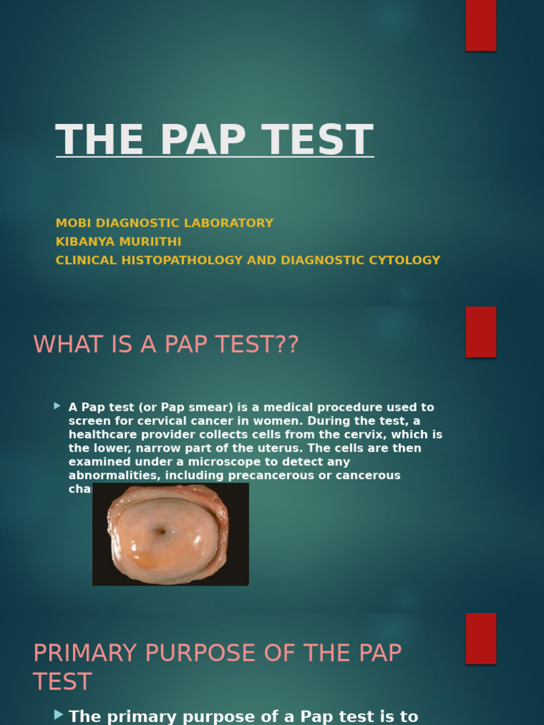 The Pap Test | PDF | Cervical Cancer | Clinical Medicine