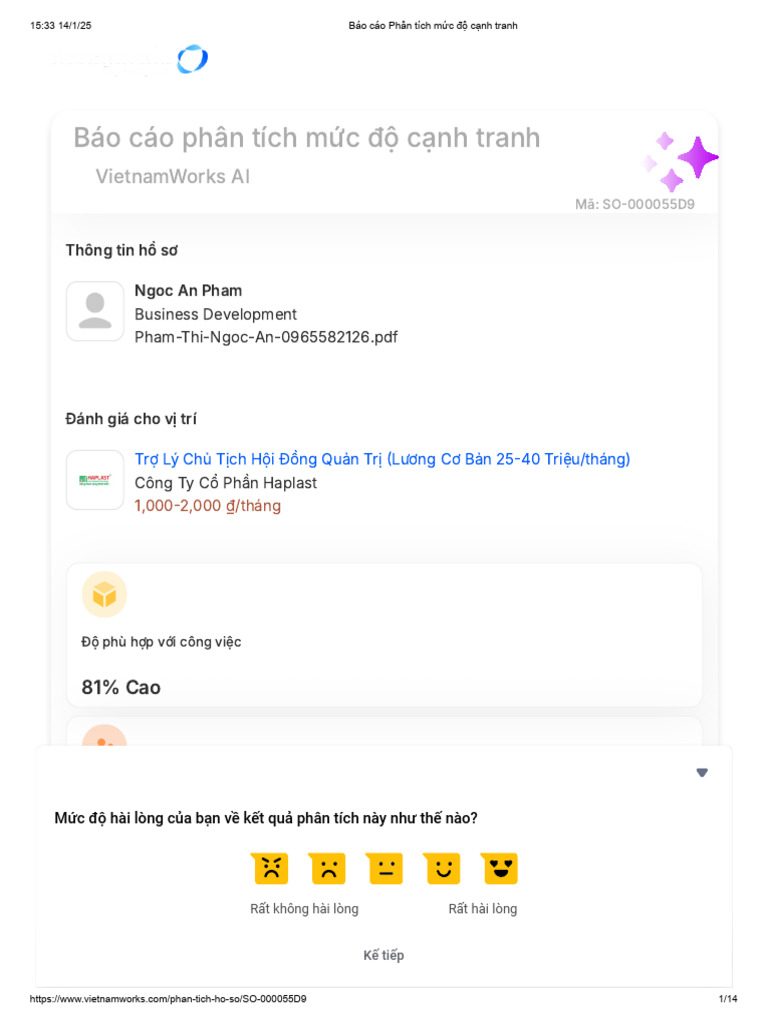 Báo Cáo Phân Tích M C Đ C NH Tranh | PDF