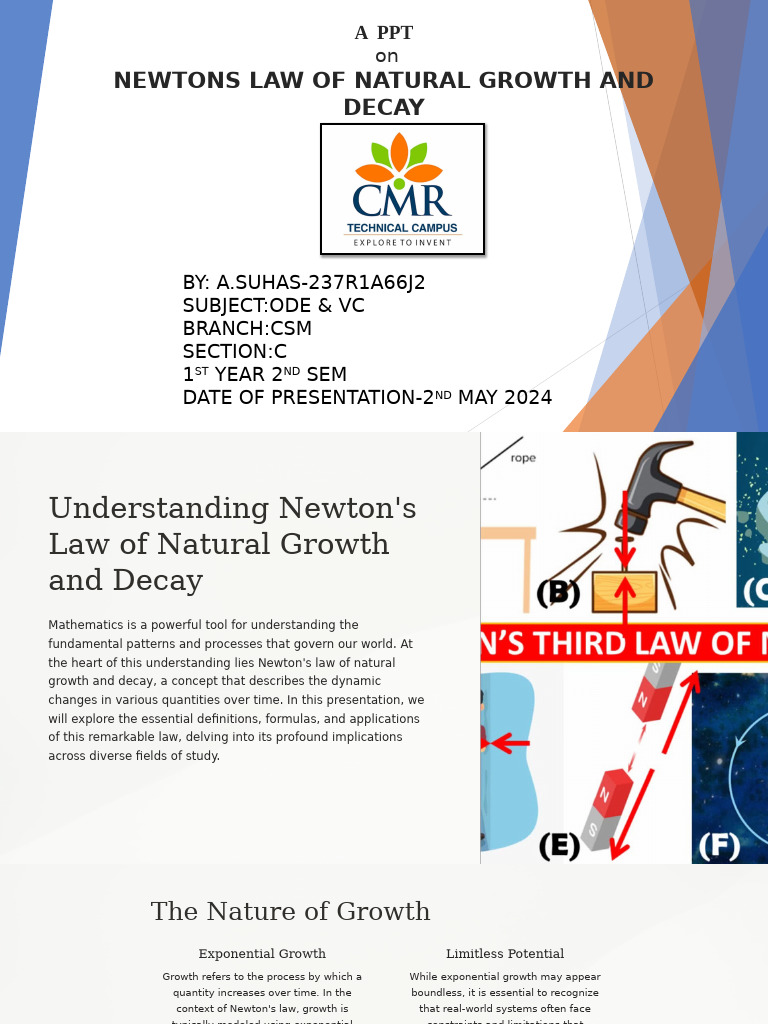 Understanding Newtons Law of Natural Growth and Decay | PDF | Exponential Function | Radioactive ...