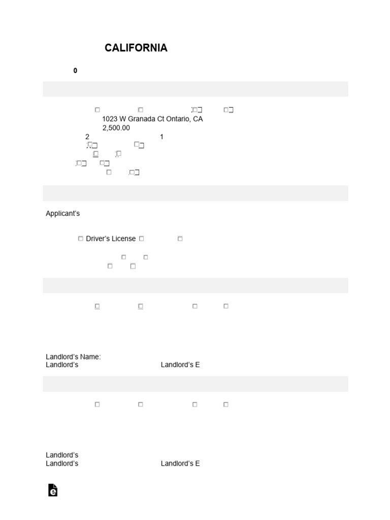 Ontario Rental Application Form | PDF | Lease | Landlord