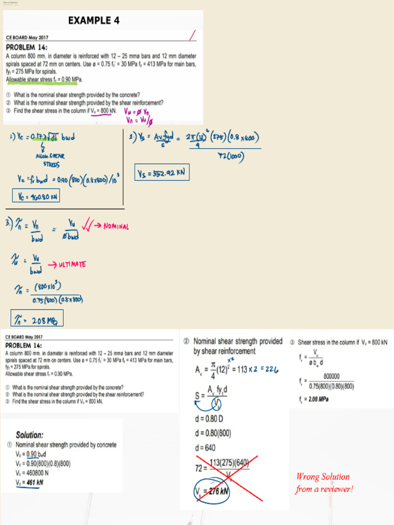 Shear On Columns 4 | PDF
