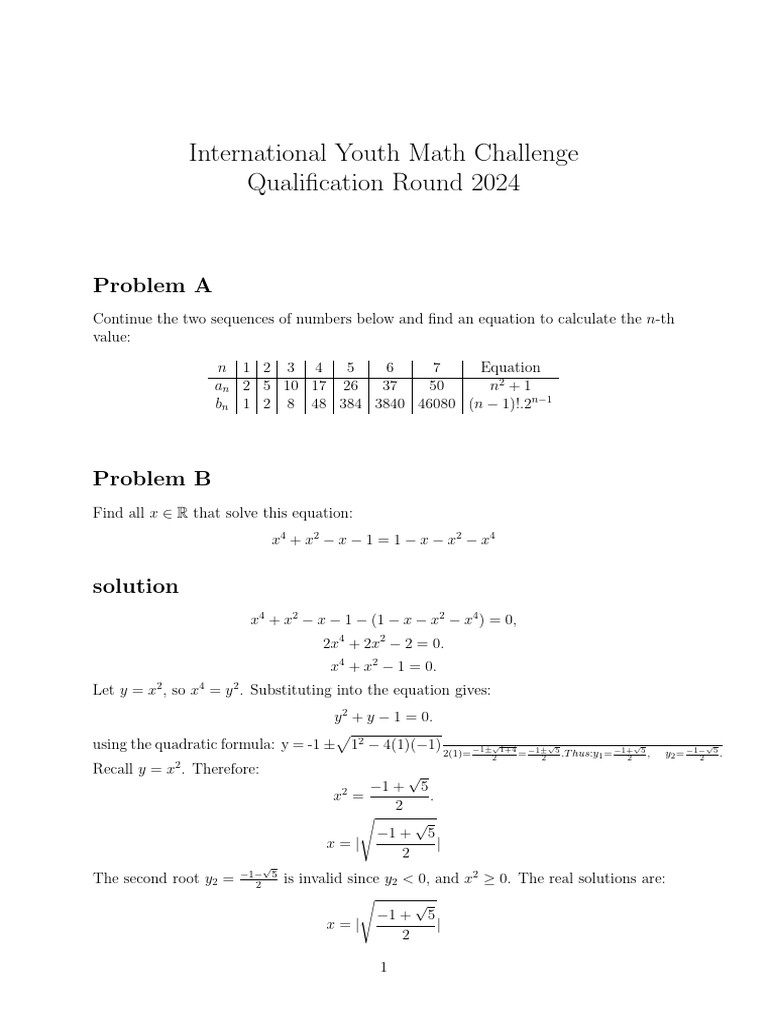 imo (2) | PDF | Square Root | Mathematics