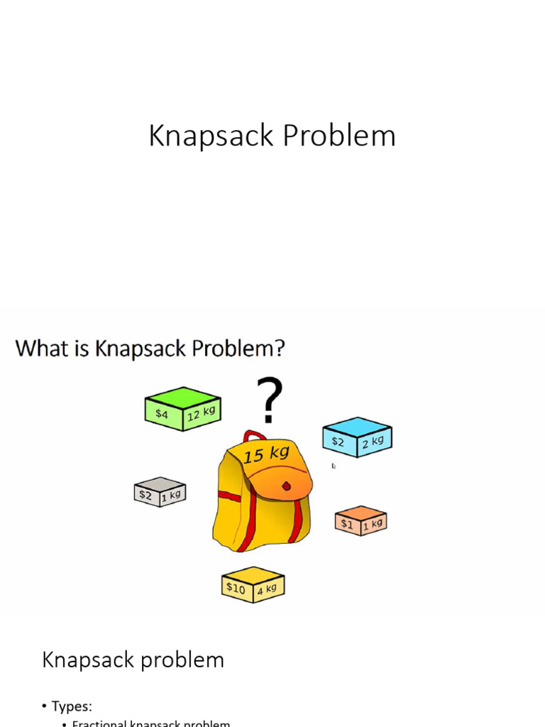 Knapsack | PDF