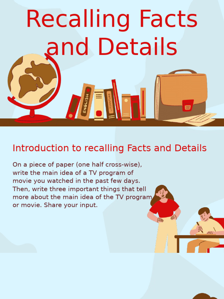 Recalling Facts and Details for Kids | PDF | Rose | Botany