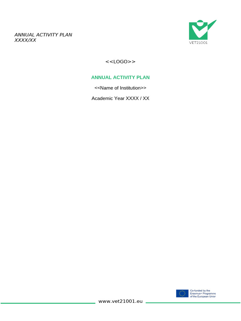 Template For Annual Activity Plan | PDF