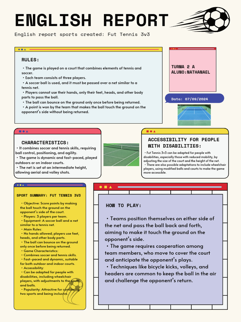 English Report | PDF | Team Sports | Athletic Sports