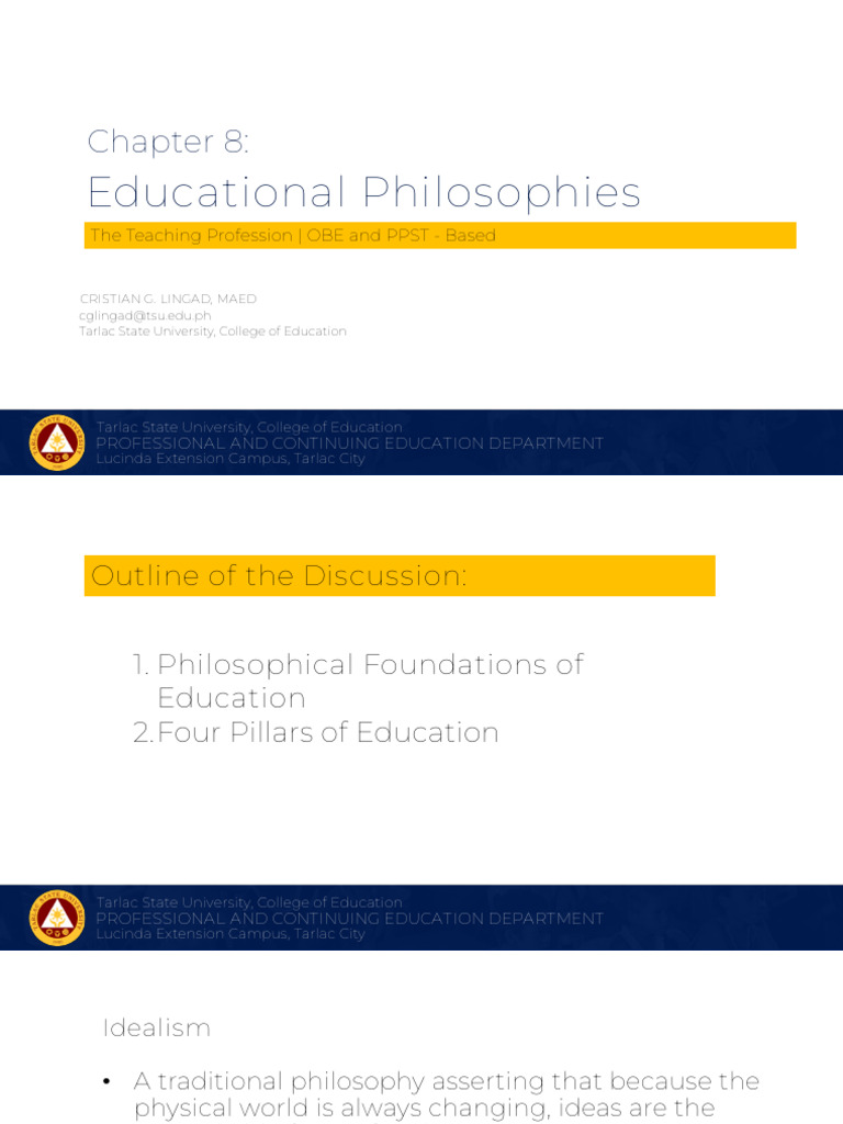 Chapter 8 - Educational Philosophies and Societal Influences | PDF | Philosophy Of Education | Truth