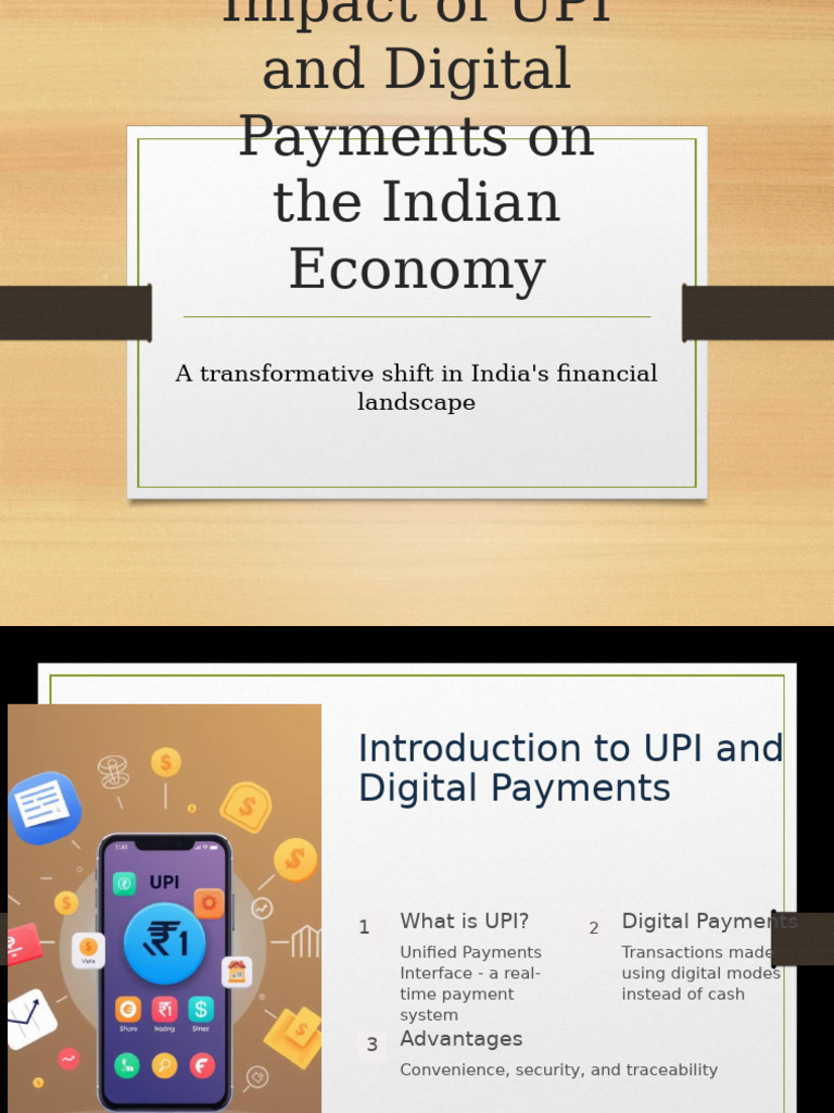 Impact of UPI and Digital Payments On Indian Economy1 | PDF | Economies