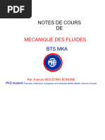 Cours de Mécanique Des Fluides 1 | PDF | Pression | Fluide