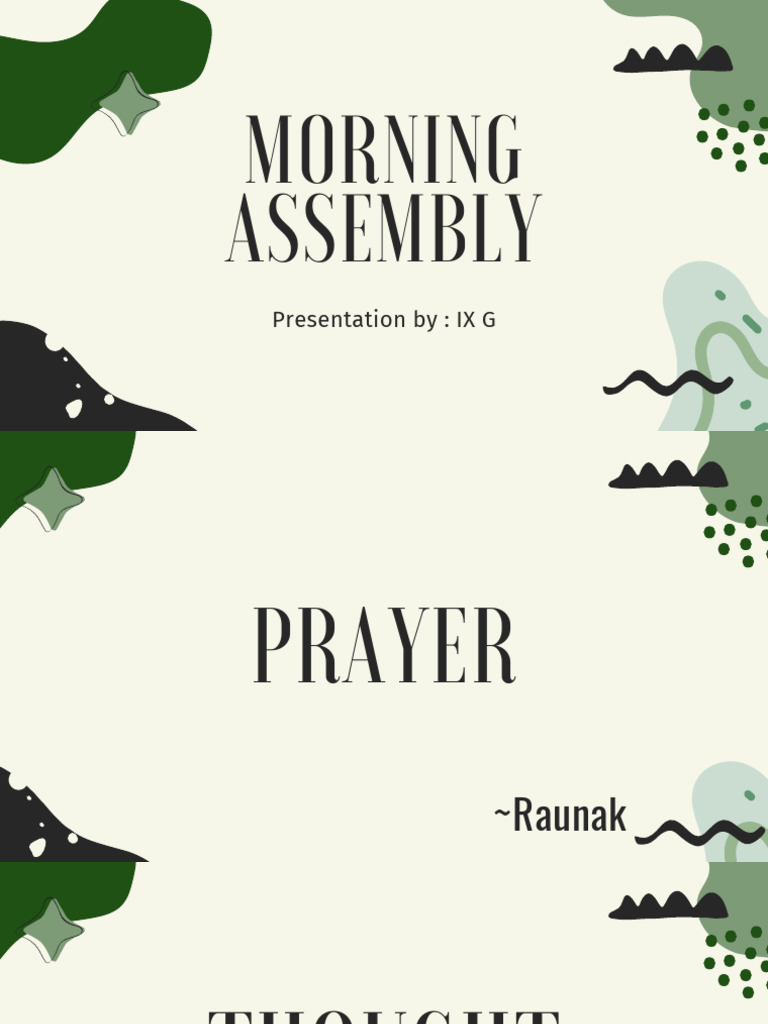Morning Assembly Highlights | PDF