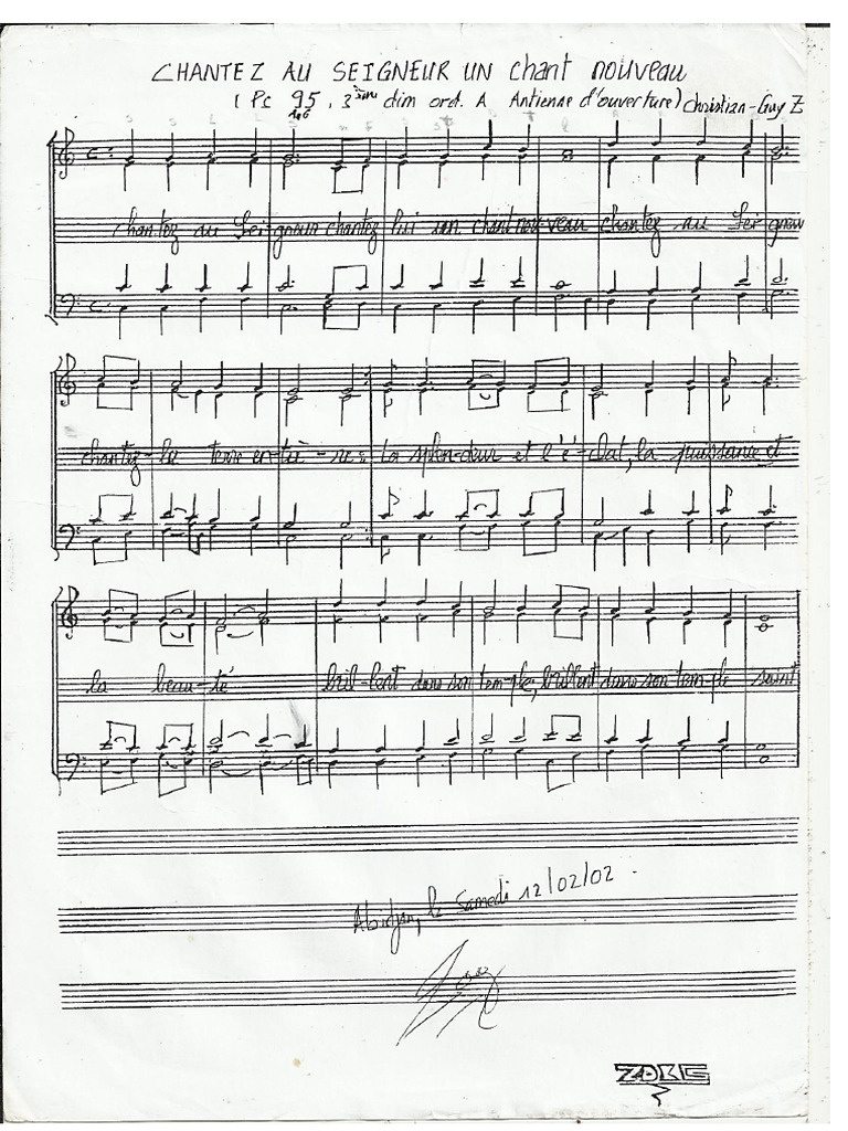 Chantez Au SGR | PDF