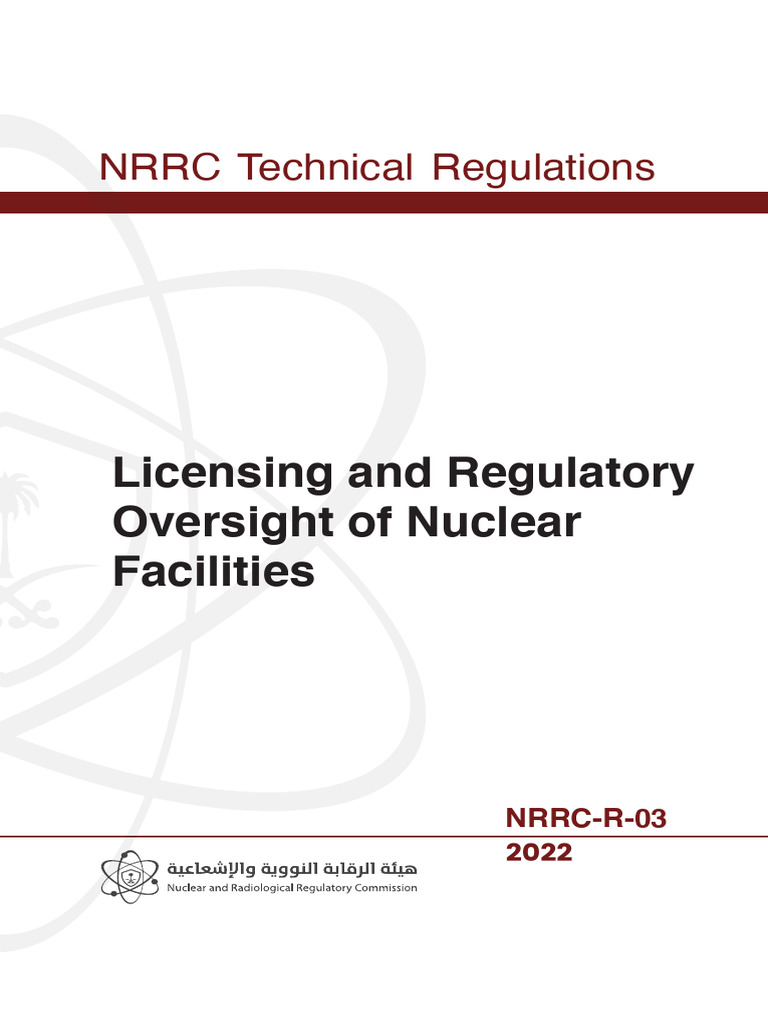 NRRC Licensing Regulations Overview | PDF | Nuclear Power Plant | License