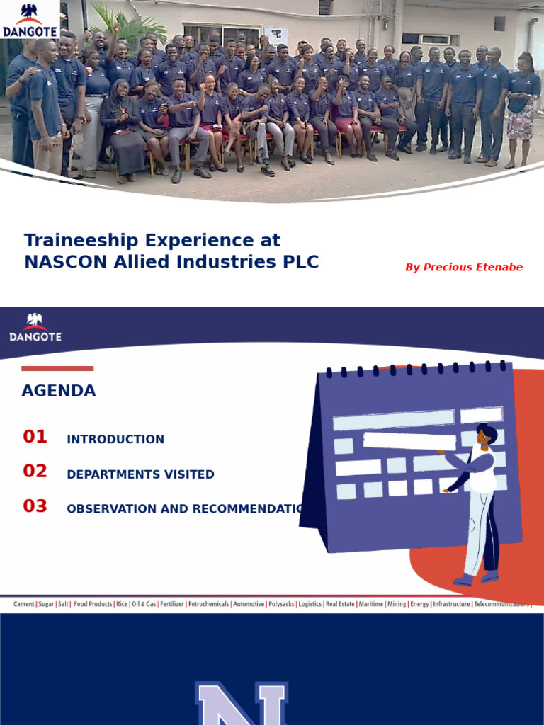 Traineeship Insights at NASCON Industries | PDF | Risk Management | Risk