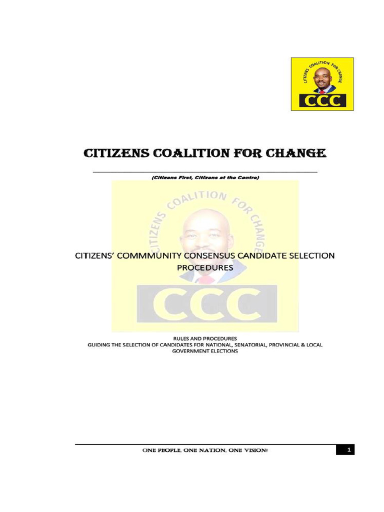 CCC Candidate Selection Procedures | PDF
