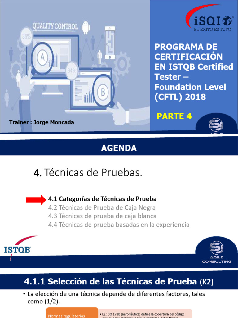 Técnicas de Prueba en Certificación ISTQB | PDF | Junta Internacional ...