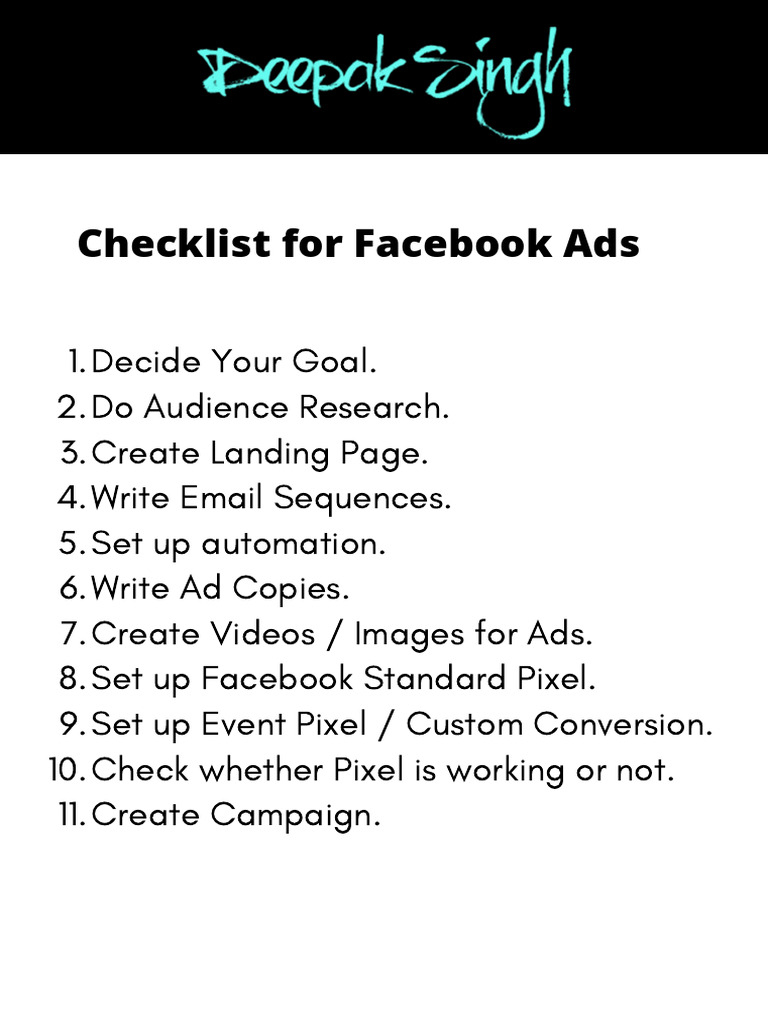 Facebook Ads Setup Guide | PDF