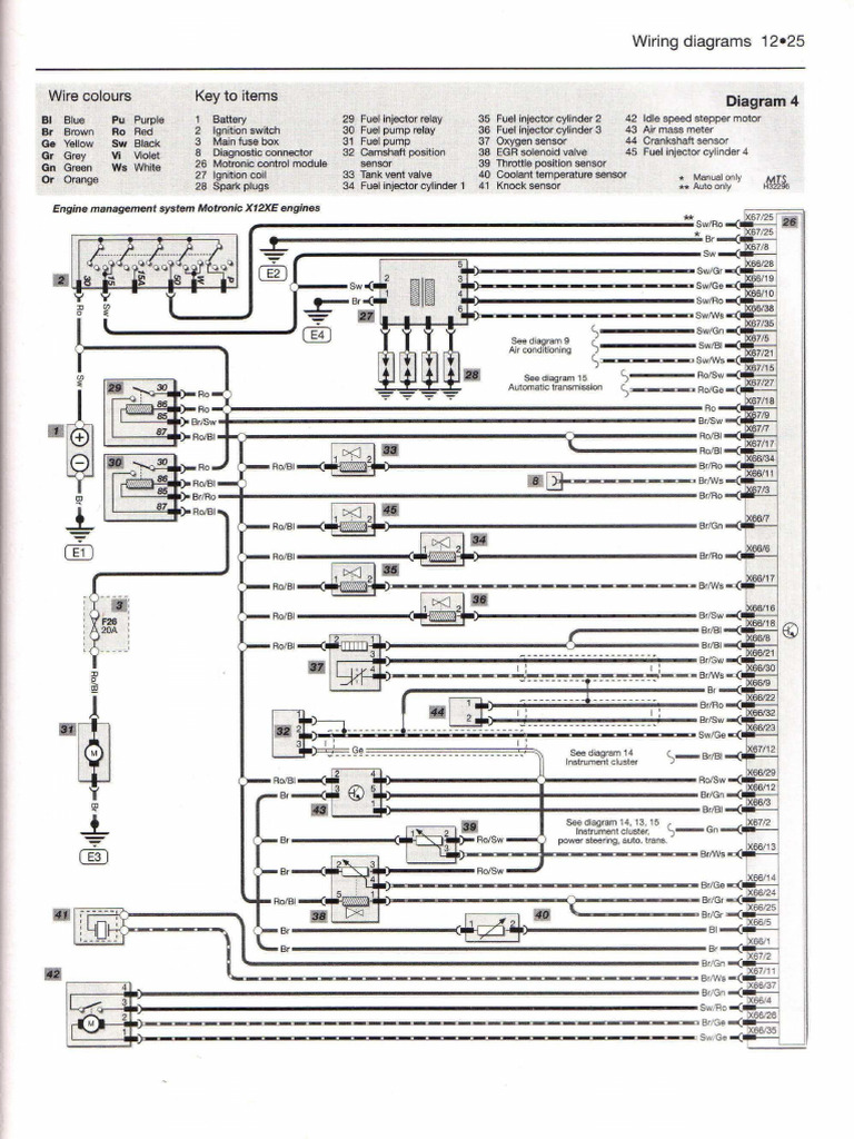 CORSA 2-3. Engine Management Motronic X12XE Engines-01-01 | PDF
