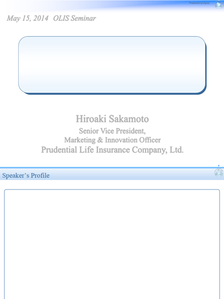 Prudential Japan's Life Planner Model | PDF | Family | Marriage