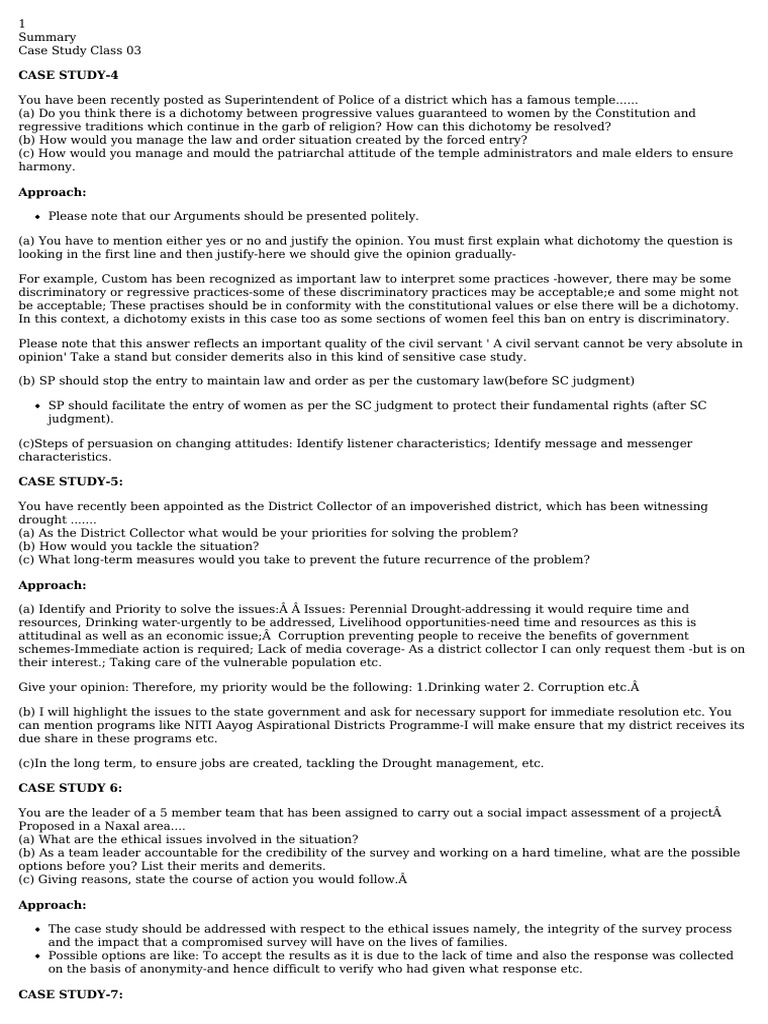 Case Study Class 03 - 10 - 08 - 21 | PDF
