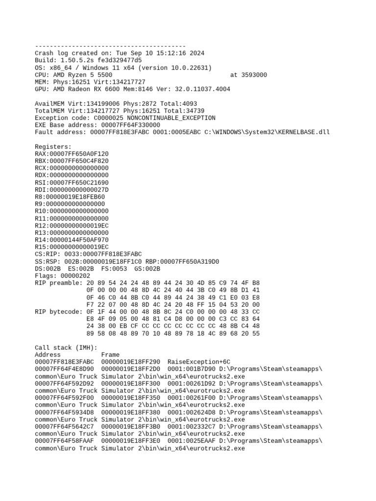 Game Crash | PDF | Computing Platforms | Microsoft Windows