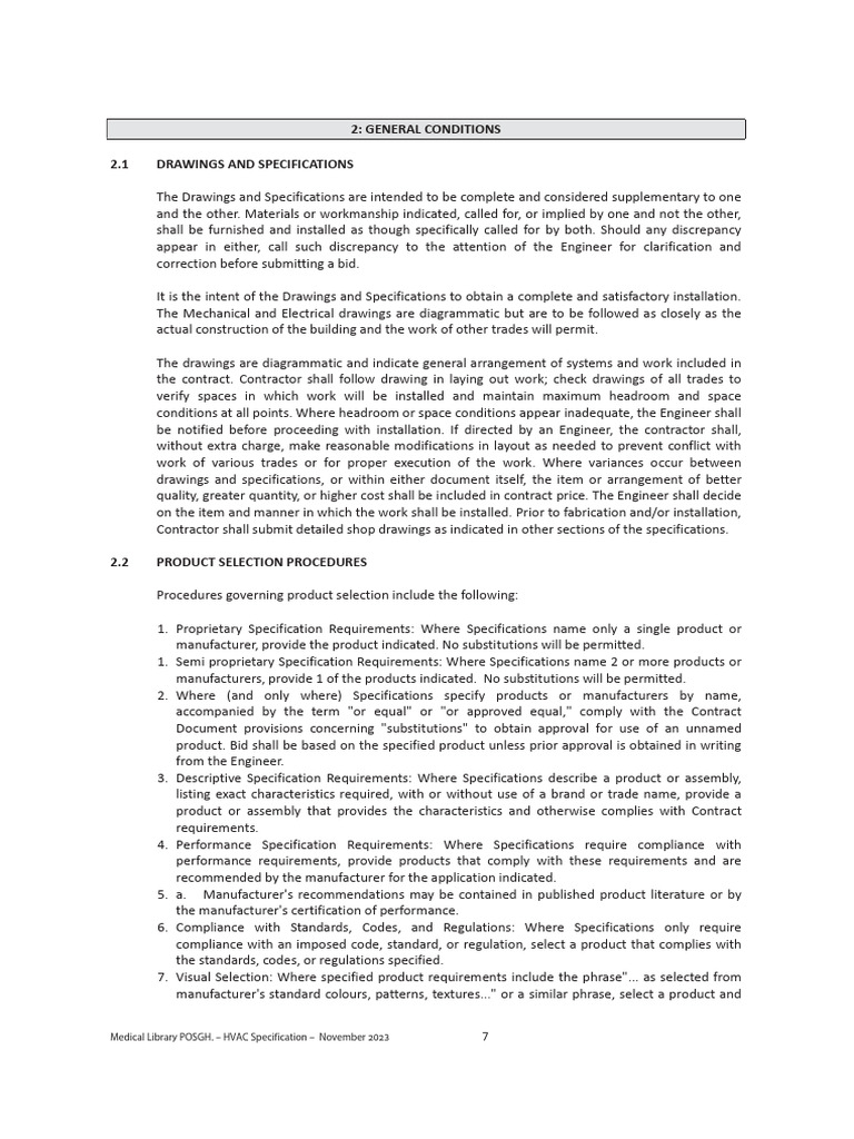General Requirements For Havc | PDF