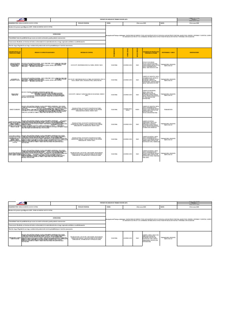 Formato Ats | PDF | Soldadura | Construcción