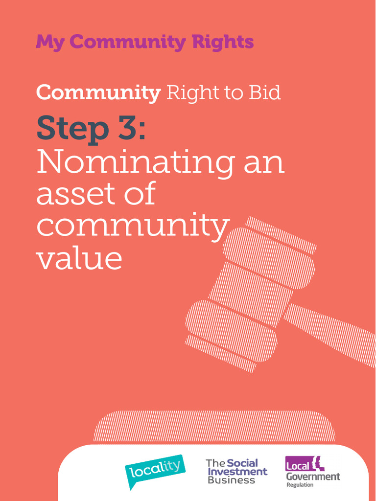 Community Right To Bid Step 3 Nominating An Asset of Community Value ...