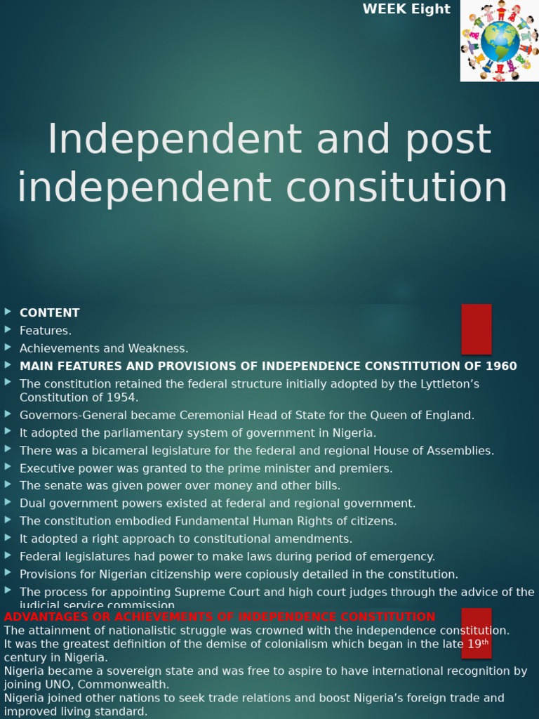 Nigeria's 1960-1963 Constitutions Overview | PDF | Constitution | Heads ...