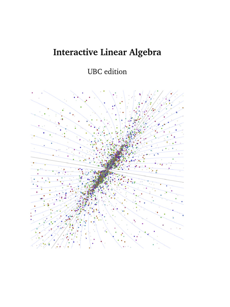 Interactive Linear Algebra: UBC Edition | PDF | Euclidean Vector | Vector Space