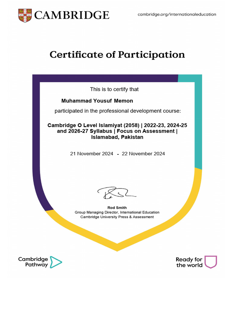 Professional Development Certifications | PDF
