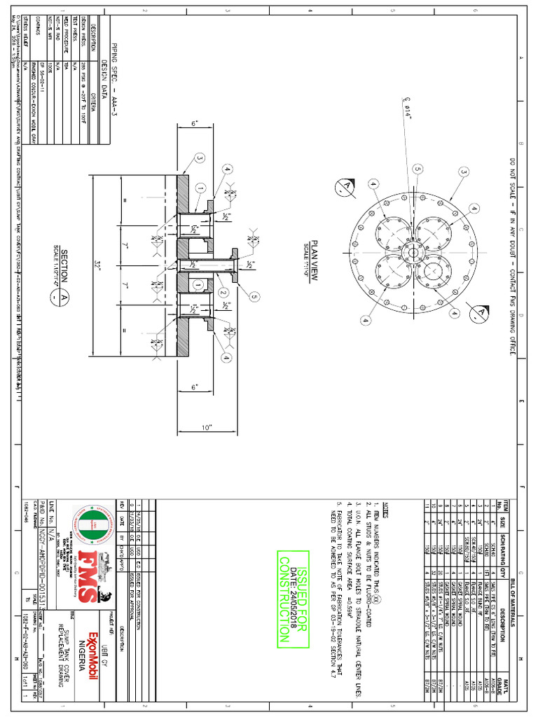 Ubit GY Sump tank cover - IFC drawing | PDF